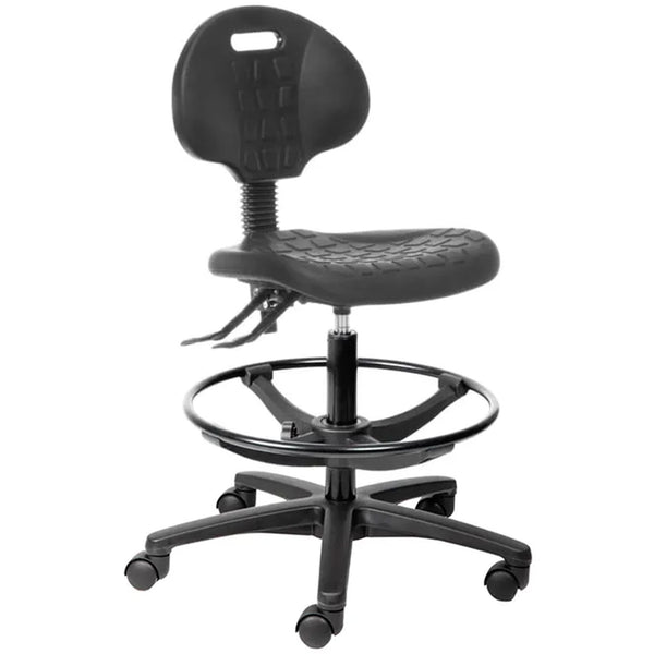 Lab 300 Drafter Chair | Easy Clean Polyurethane Seat – Switch Office ...