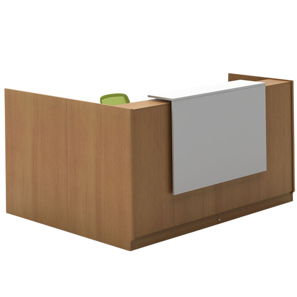 Sorrento Reception Counter - Beech Melamine and White Finish | Switch ...