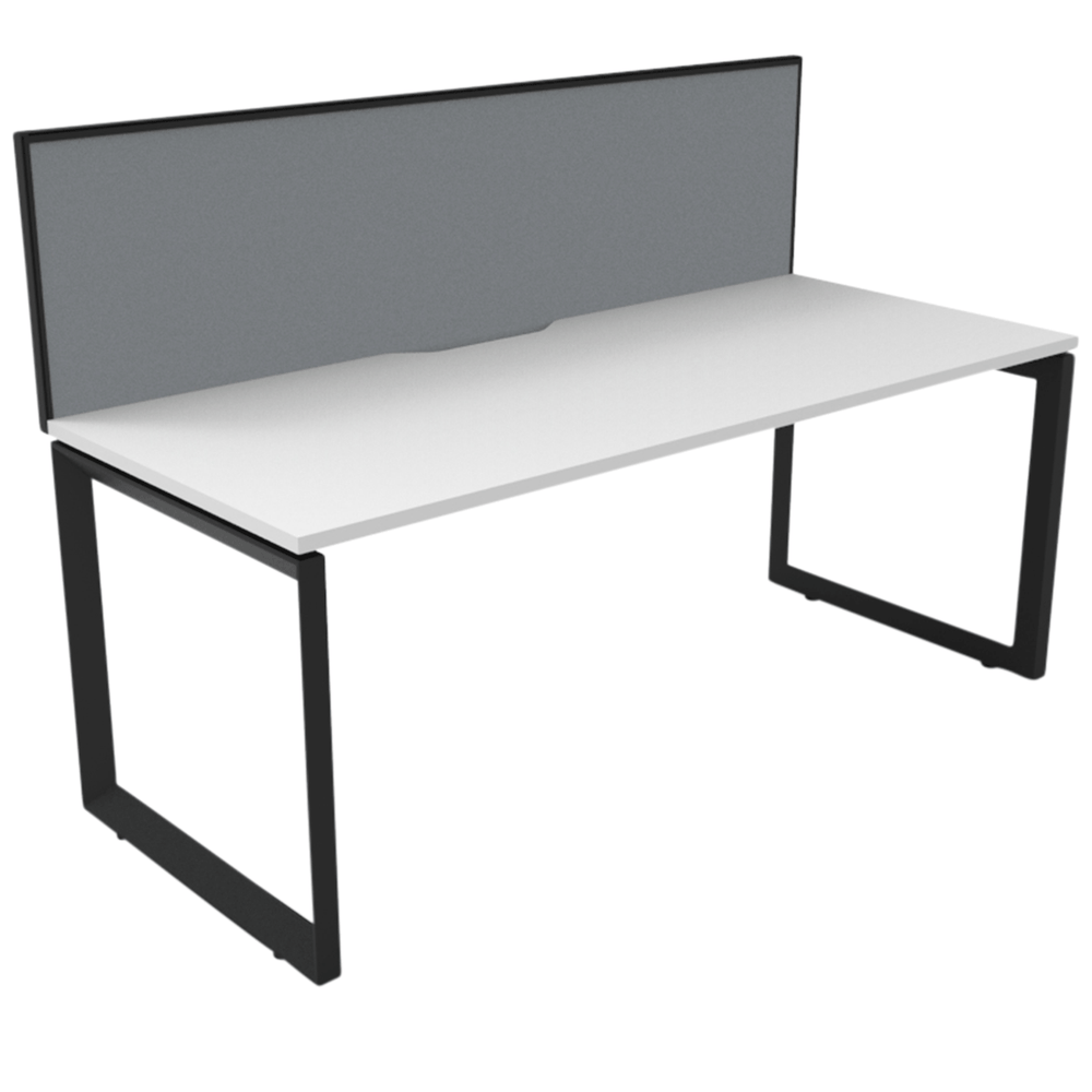 Deluxe Rapid Infinity Loop Leg Desk 1500 + Screen for Maximum Office ...