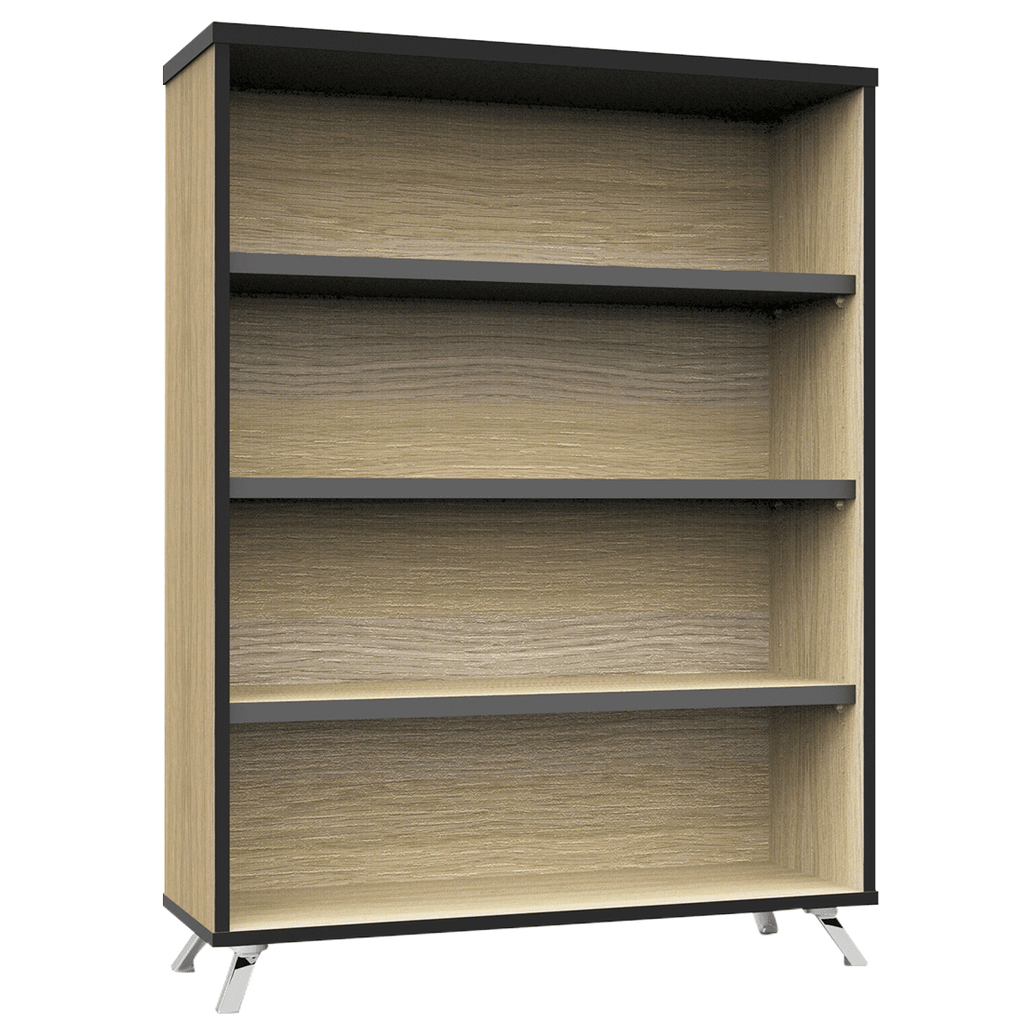 Rapid Infinity Bookcase 1200 - Natural Oak/White | Switch Office ...
